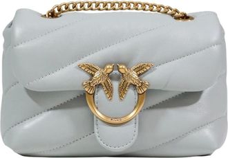 Pinko Pinko, Femme, Sacs, Gris, Taille: ONE Size Love Puff Baby CL Sheep Nappa