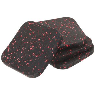 FOMIYES 4 St&uuml;ck Laufbandmatten aus Gummi rutschfeste Fitnessger&auml;te Bodenmatten 100X100X10Mm Schalld&auml;mmend und Vibrationsd&auml;mpfend f&uuml;r Heimtrainer und Fitnessge