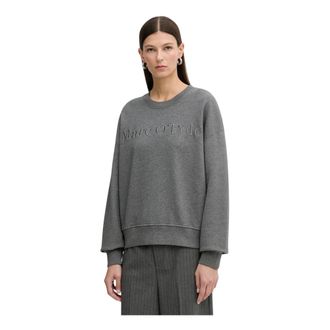 Marc O'Polo Femme, Sweatshirts et sweats &agrave; capuche, Gris, Taille: 40 FR SweaT-shirt Brod&eacute;