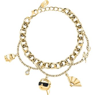 Karl Lagerfeld Bracelet en acier et cristal