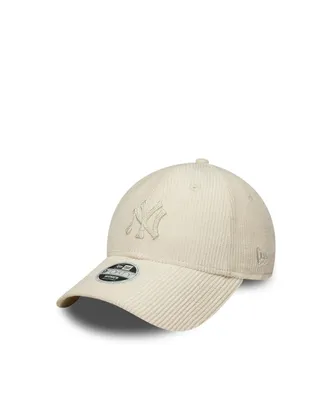 New Era Womens Baseball Cap 9forty Cord Light Beige Undervisor: Cotton; Crown Hat