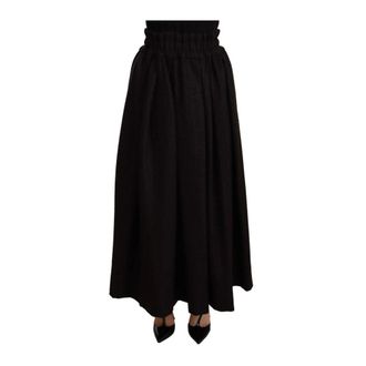 Dolce & Gabbana Femme, Jupes, Noir, Taille: 36 FR Jupe Maxi &Eacute;l&eacute;gante