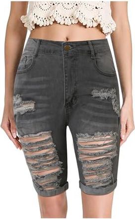 Generic Short Jeans Femme Noir Bermudas Legging Cher Mom Cerises Crochet String Entra&icirc;nement Transparent Dor&eacute; Frange Randonnee Technique Scout Pomme Look Cont