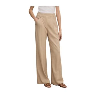 Veronica Beard Femme, Pantalons, Beige, Taille: 38 FR Marbeau Wide Leg Pant