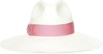 Borsalino Femme, Accessoires, Blanc, Taille: L Sophie Panama Fine Wide Brim