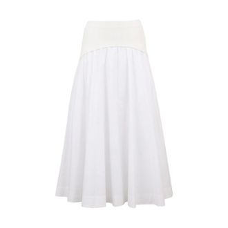 SIMKHAI Femme, Jupes, Blanc, Taille: 38 FR Maxi Skirt