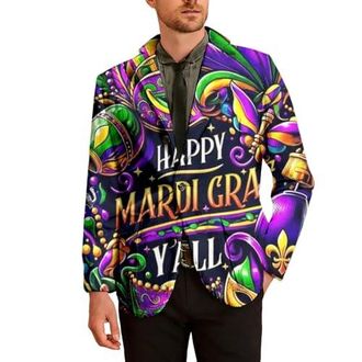 Generic Veste en velours c&ocirc;tel&eacute; pour homme - Costume de carnaval - Motif amusant - Veste de costume vintage streetwear - Tenue de f&ecirc;te pour le lundi des roses