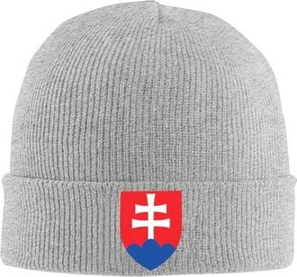 Generic Armoiries De La Slovaquie Femme Homme Skull Cap Coupe-Vent Bonnet De Trawler Doux Bonnets Hiver pour Sport Ski Toutes Les Saisons