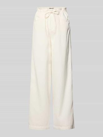 Oui Hose aus Lyocell-Baumwoll-Mix mit Schn&uuml;rung