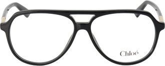 Chlo&eacute; unisex, Accessoires, Noir, Taille: 57 MM Oversized Pilot Optical Frame