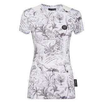 Plein Sport Femme, Tops, Blanc, Taille: 42 FR T-Shirt Slim Fit