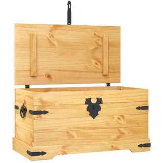 vidaXL Coffre de rangement Pin mexicain Gamme Corona 91x49,5x47 cm