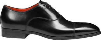 Santoni Oxford Veterschoen Zwart - Gr. UK_7_5 - in Schwarz