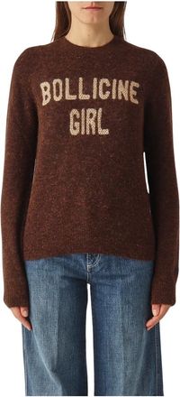 MC2 Saint Barth Femme, Pulls, Brun, Taille: 36 FR New Queen Sweater