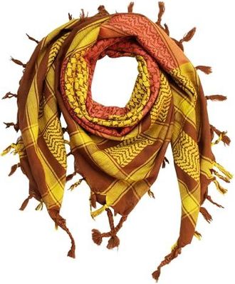 Freak Scene Kufiya - color&eacute;-multicolore 02-100 x 100 cm - Shemagh - foulard Arafat palestinien - keffieh en coton