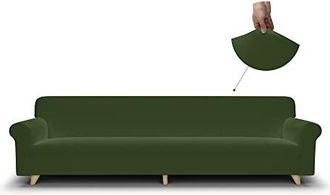 Italian Bed Linen Più bello Bielastische Couchüberzüge Dunkel Grün