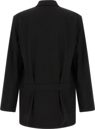 Yohji Yamamoto Wool Blend Workwear Jacket - Black