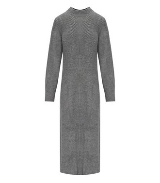 Twin-Set ROBE MIDI EN MAILLE GRIS TWINSET