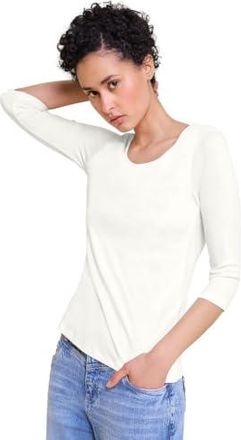 Street One 313977 Pania T-Shirt, Ecru (Off White 10108), 40 (Taille Fabricant: 38) Femme
