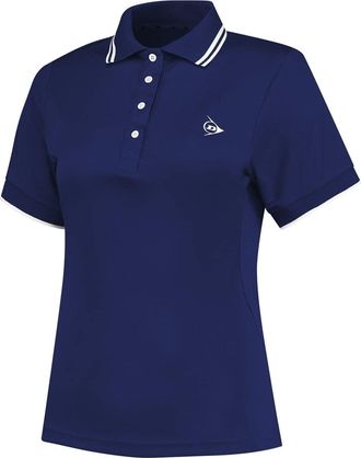 Dunlop Damen Sport Tennis Polo Shirt - Club Line, Navy