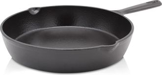 Krüger Gusseisenpfanne Toledo mit Ausgießer - emailliert - hohe Hitzebeständigkeit und langanhaltende Wärmespeicherung - für alle Herdarten inkl. Induktion g