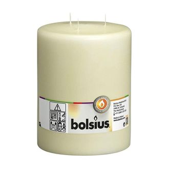 Bolsius Mammut 3-Docht Stumpenkerze 200/150, elfenbein
