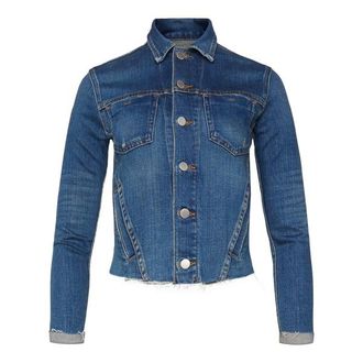 L'agence Veste en jean &agrave; bords francs