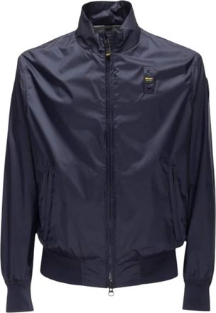 Blauer &Uuml;bergangsjacke