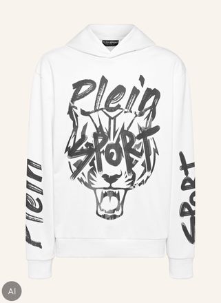 Plein Sport Plein Sport Kapuzen-Sweatshirt weiss