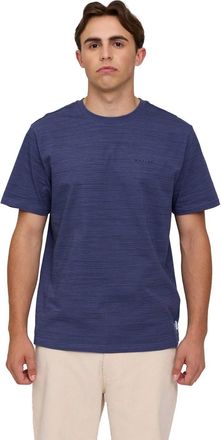Mazine Herren T-Shirt Wobbly Striped T, Größe:L, Farben:iris Blue/Black