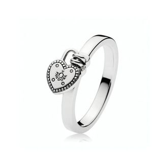 Pandora Bague Cadenas dAmour - Femme - Accessoires - Gris - Taille: 56 MM