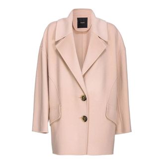 Pinko Doppellagiger Wollstoff-Peacoat - - Coats - Damen - Beige - S