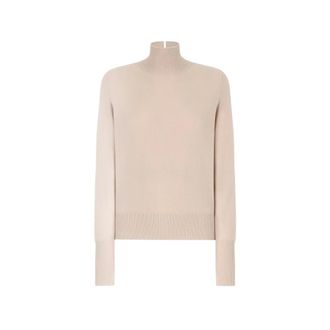 Pinko Pinko - Pull &agrave; col roul&eacute; Nizza - Femme - Pulls - Beige - Taille: 36 FR