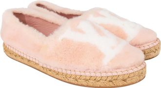 Louis Vuitton Espadrilles - Louis Vuitton Pink Shearling Espadrilles (37) - Gr. ONE_SIZE - in Bunt - f&uuml;r Damen