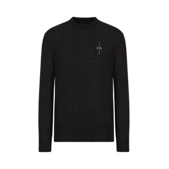 A|X Armani Exchange Rundhals-Strickware - - Knitwear - Herren - Schwarzk - S