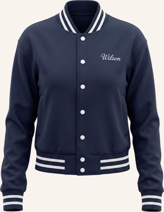 Wilson Sportjacke W Hudson Varsity Bomber Cropped blau