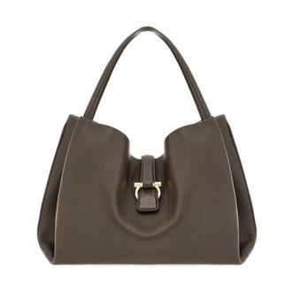 Ferragamo Femme, Sacs, Gris, Taille: ONE Size Sacs gris pour les m&eacute;dias
