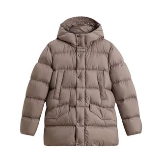 Woolrich Cloud Davis Parka - Homme - Vestes - Beige - Taille: XL