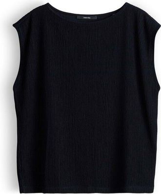 someday Kurzarmshirt Keldine aus Jersey mit Plisseestruktur Elastischer Komfort mit softem Griff