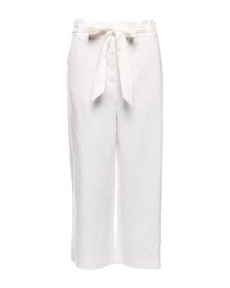 Superdry Damen Eden Linen Trouser Hose, Elfenbein (Chalk White FU4), 26