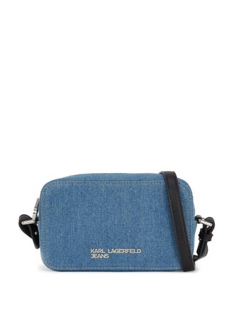 Karl Lagerfeld sac à bandoulière en jean - Bleu