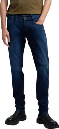 Replay Jean en denim &agrave; fermeture &eacute;clair et boutonn&eacute;e - Homme - Jeans - Bleu - Taille: W30 L32