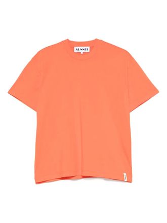 Sunnei t-shirt en coton biologique - Orange