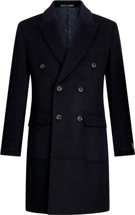 Liu Jo Homme, Manteaux, Bleu, Taille: L Manteau en Laine et Cachemire