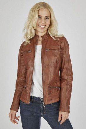 7eleven Lederjacke SETRINA (1-St) mit Ziern&auml;hten