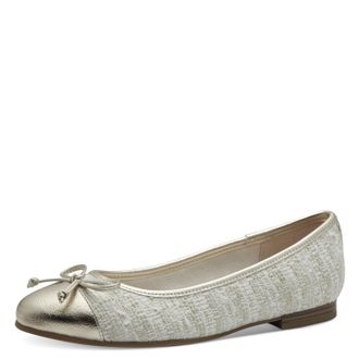 Marco Tozzi Damen Ballerinas mit Schleife Vegan, Mehrfarbig (Ivory Multi), 40 EU