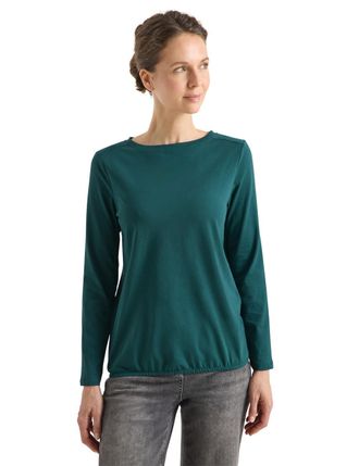 Cecil Shirt in Unifarbe Dark sea Green XXL