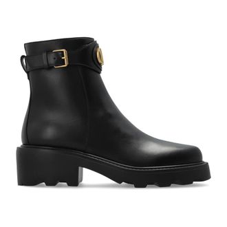 Valentino Garavani Femme, Chaussures, Noir, Taille: 37 1/2 EU Bottines VLogo Signature