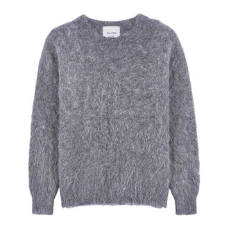 Alysi Maille &agrave; col rond - Femme - Pulls - Gris - Taille: 36 FR