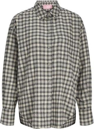 Jack & Jones Jack & Jones Jxjamie Ls T-Shirt en Flanelle WVN Chemise, Vetiver/détail : à Carreaux, L Femmes